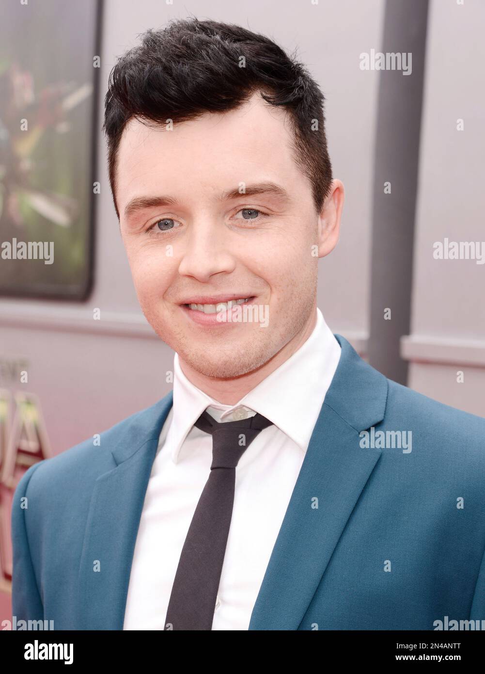 Noel Fisher arrives at the Los Angeles premiere of "Teenage Mutant ...