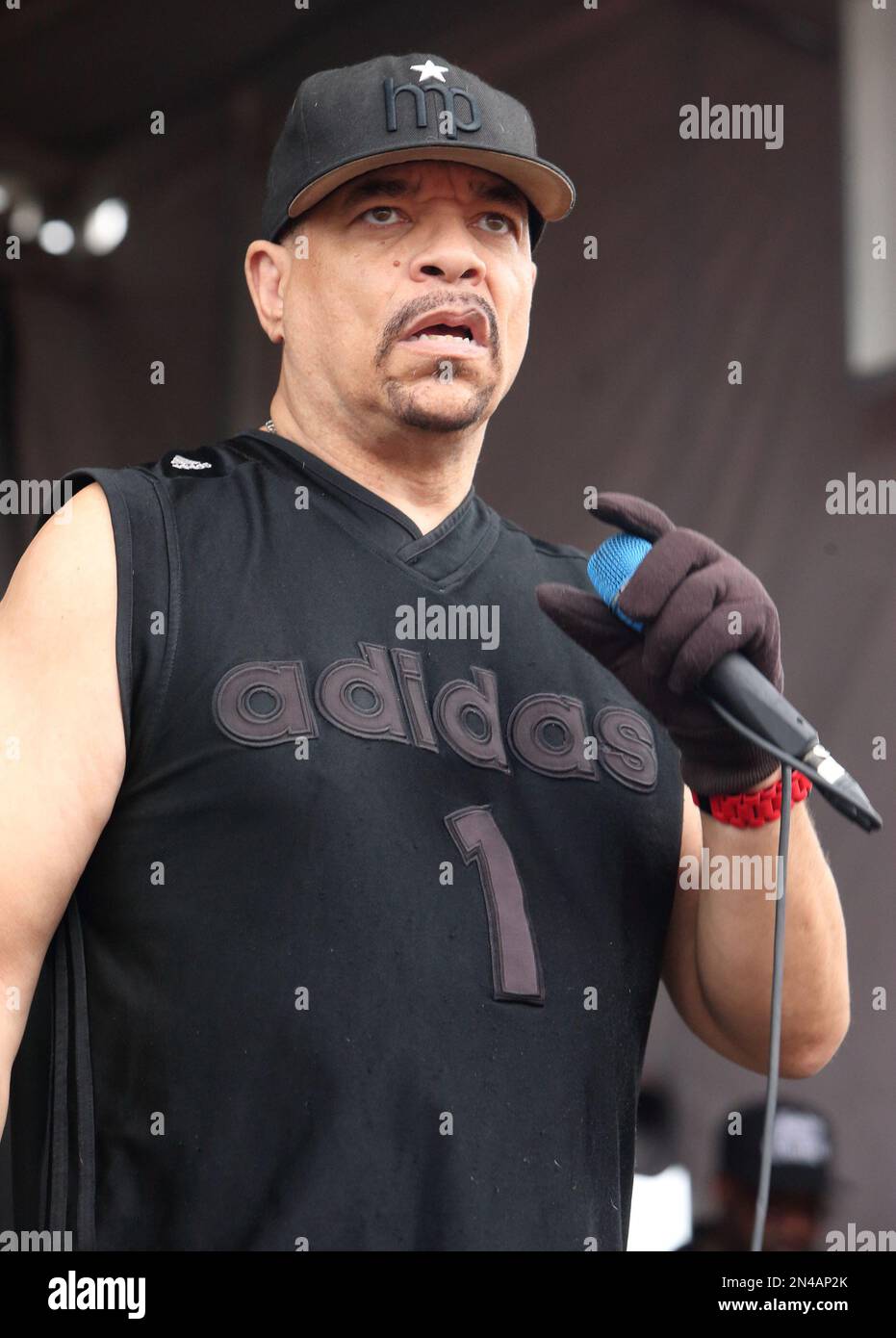 Rapper and actor Ice-T performs in concert with his band Body Count ...