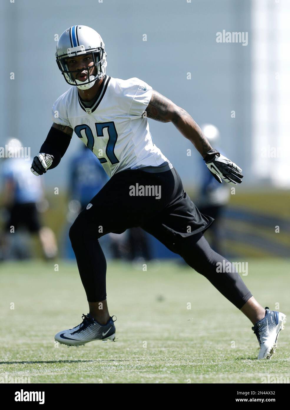 FILE- In a June 4, 2013 file photo, Detroit Lions safety Glover Quin ...