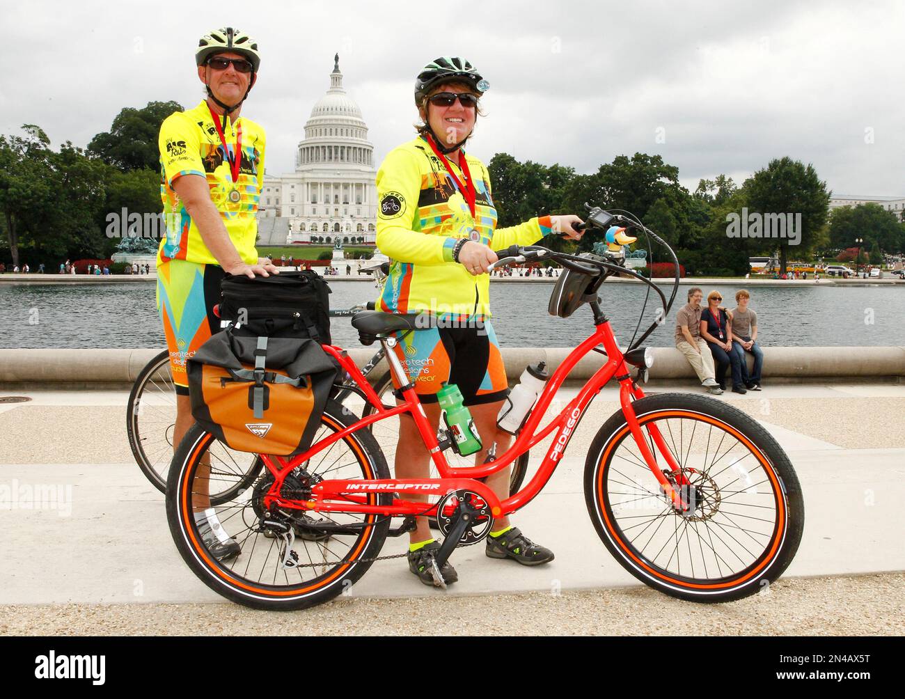 IMAGE DISTRIBUTED FOR PEDEGO ELECTRIC BIKES - Cathy Rogers, 57, right ...