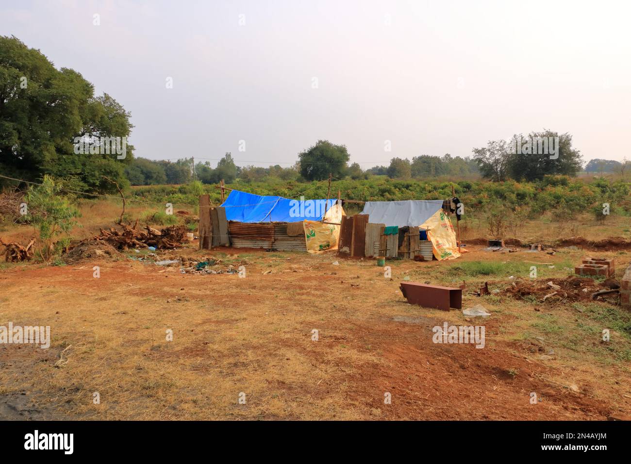 a rural scene in central india Stock Photo - Alamy