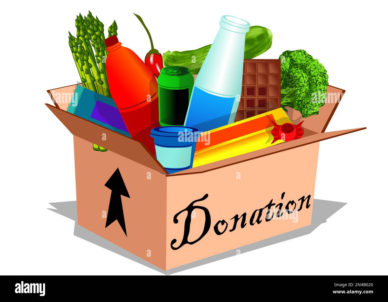 food bank vector illustration isolated on white background Stock Vector ...