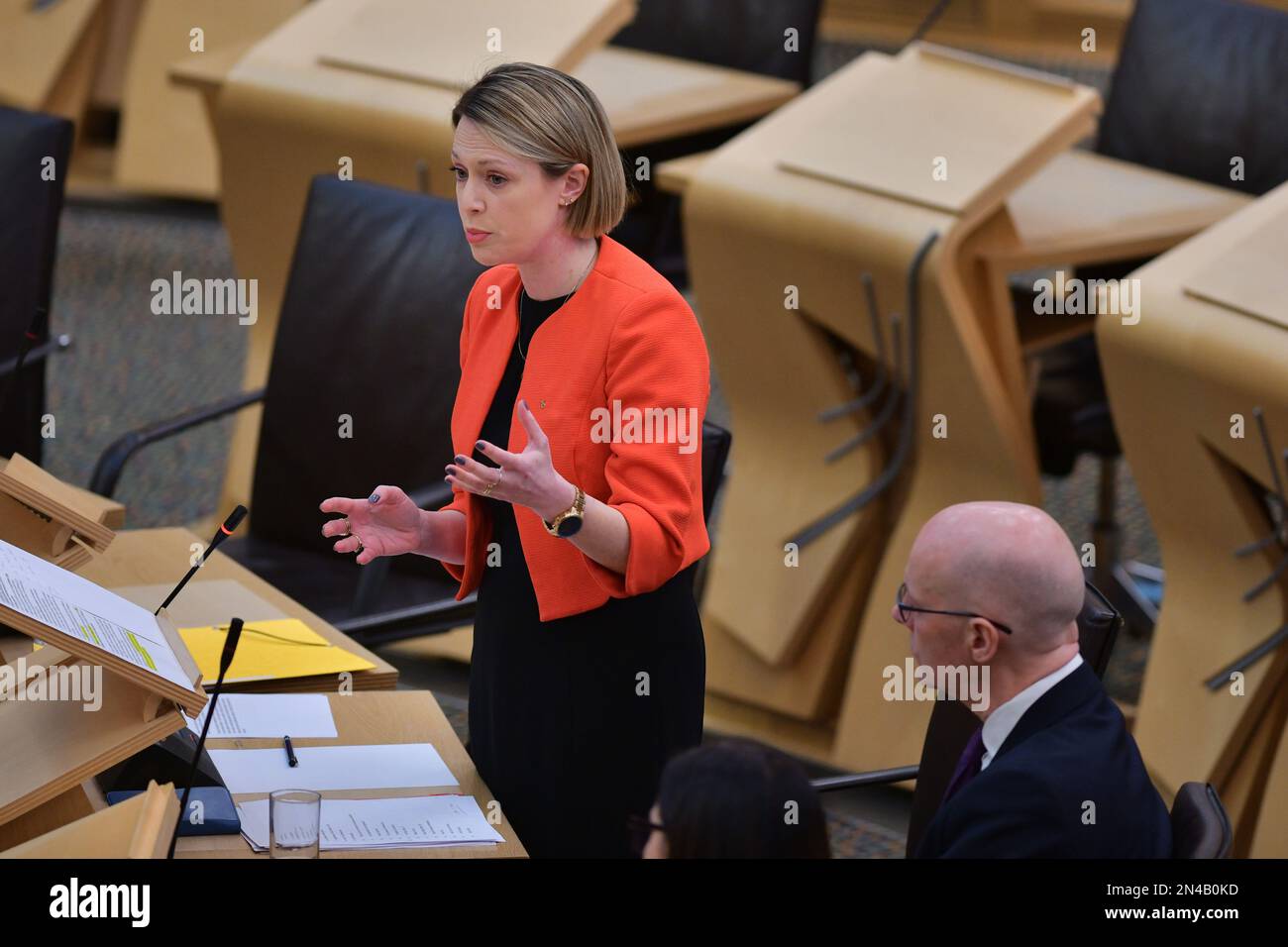 Edinburgh Scotland, UK 08 February 2023Jenny Gilruth at the Scottish ...