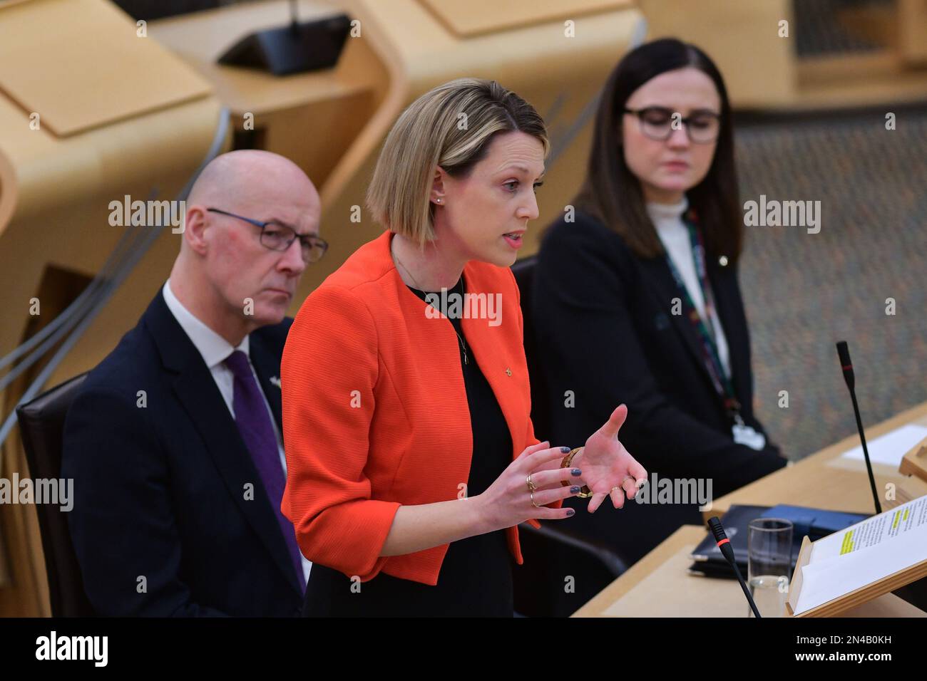 Edinburgh Scotland, UK 08 February 2023Jenny Gilruth at the Scottish ...