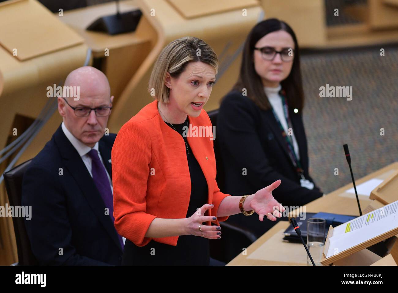Edinburgh Scotland, UK 08 February 2023Jenny Gilruth at the Scottish ...