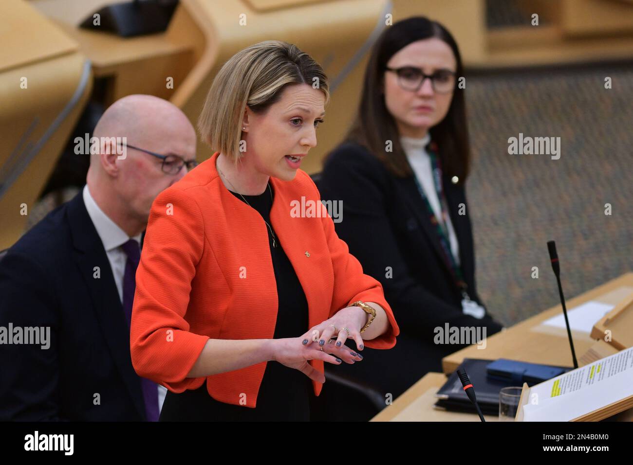 Edinburgh Scotland, UK 08 February 2023Jenny Gilruth at the Scottish ...
