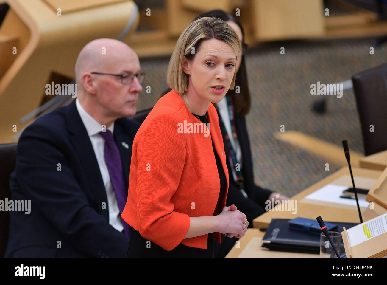 Edinburgh Scotland, UK 08 February 2023Jenny Gilruth at the Scottish ...