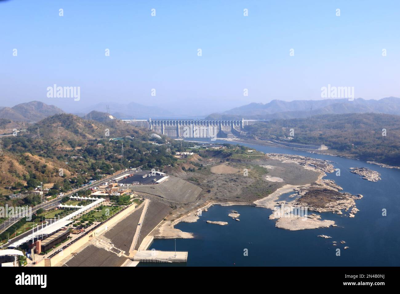 Sardar Sarovar Dam - Gujarat (Kevadia Gaam), India Stock Photo - Alamy