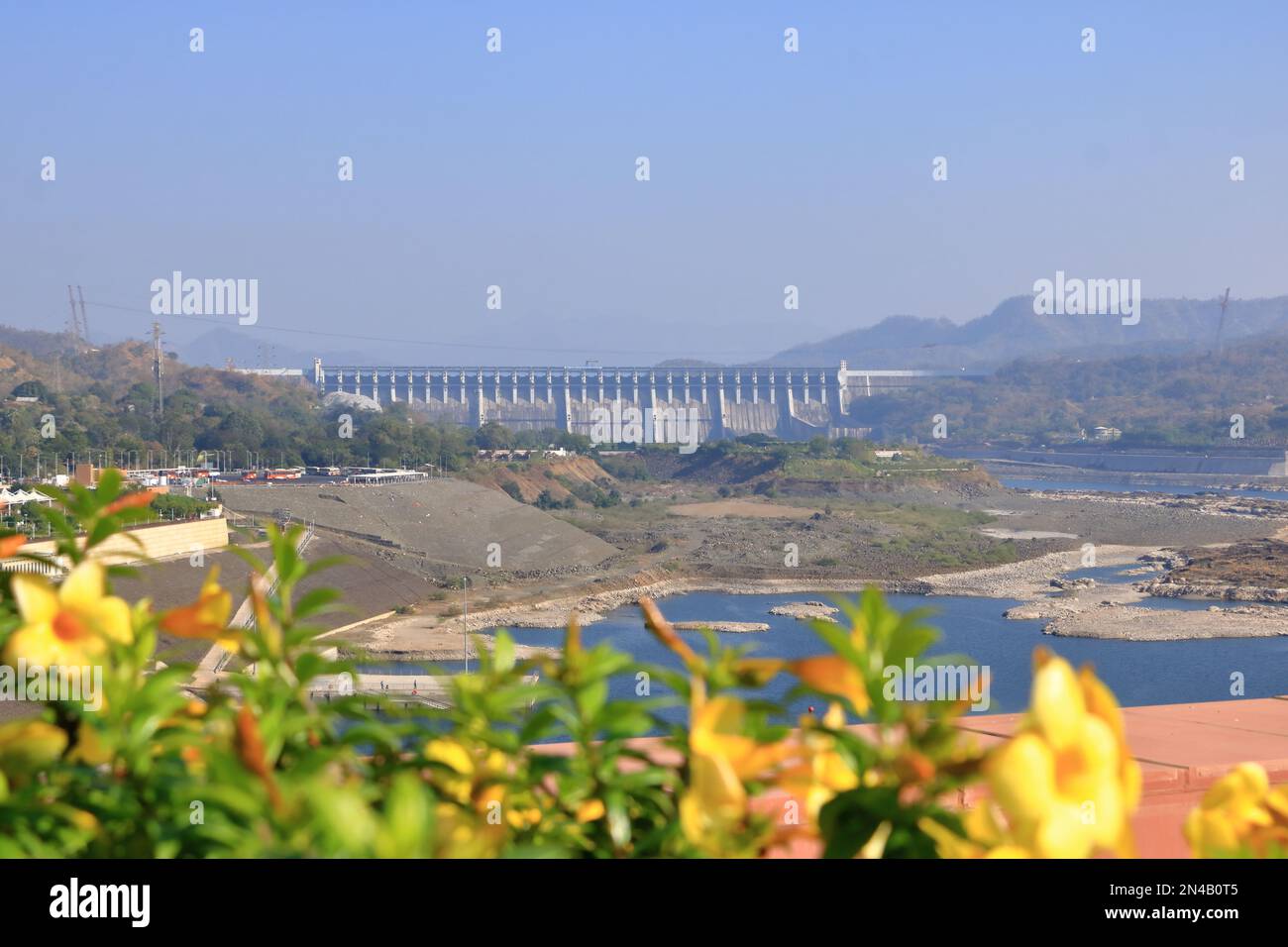 Sardar Sarovar Dam - Gujarat (Kevadia Gaam), India Stock Photo - Alamy