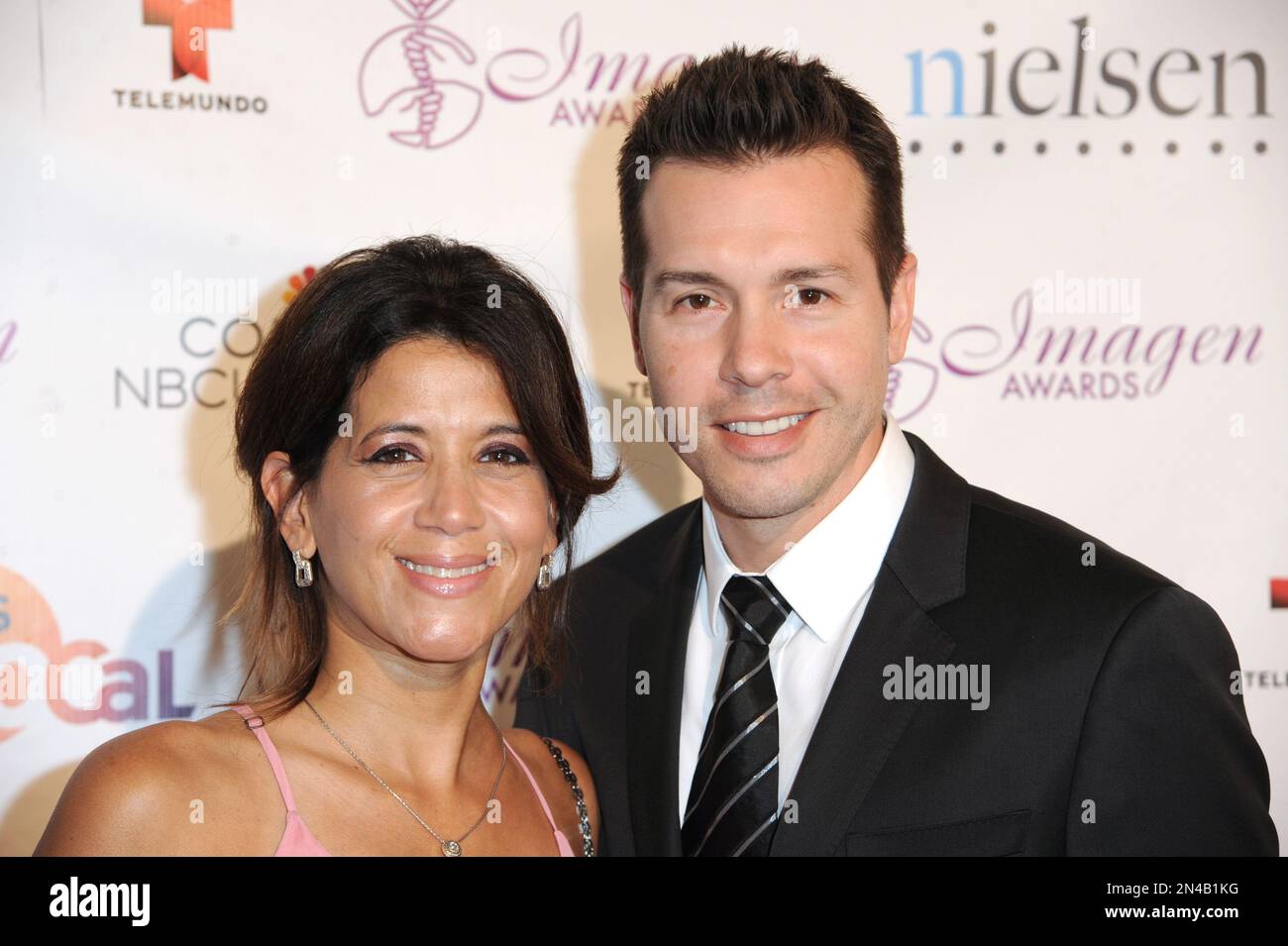 Lisa Gomez, left, and Jon Seda arrive at the 29th annual Imagen Awards ...