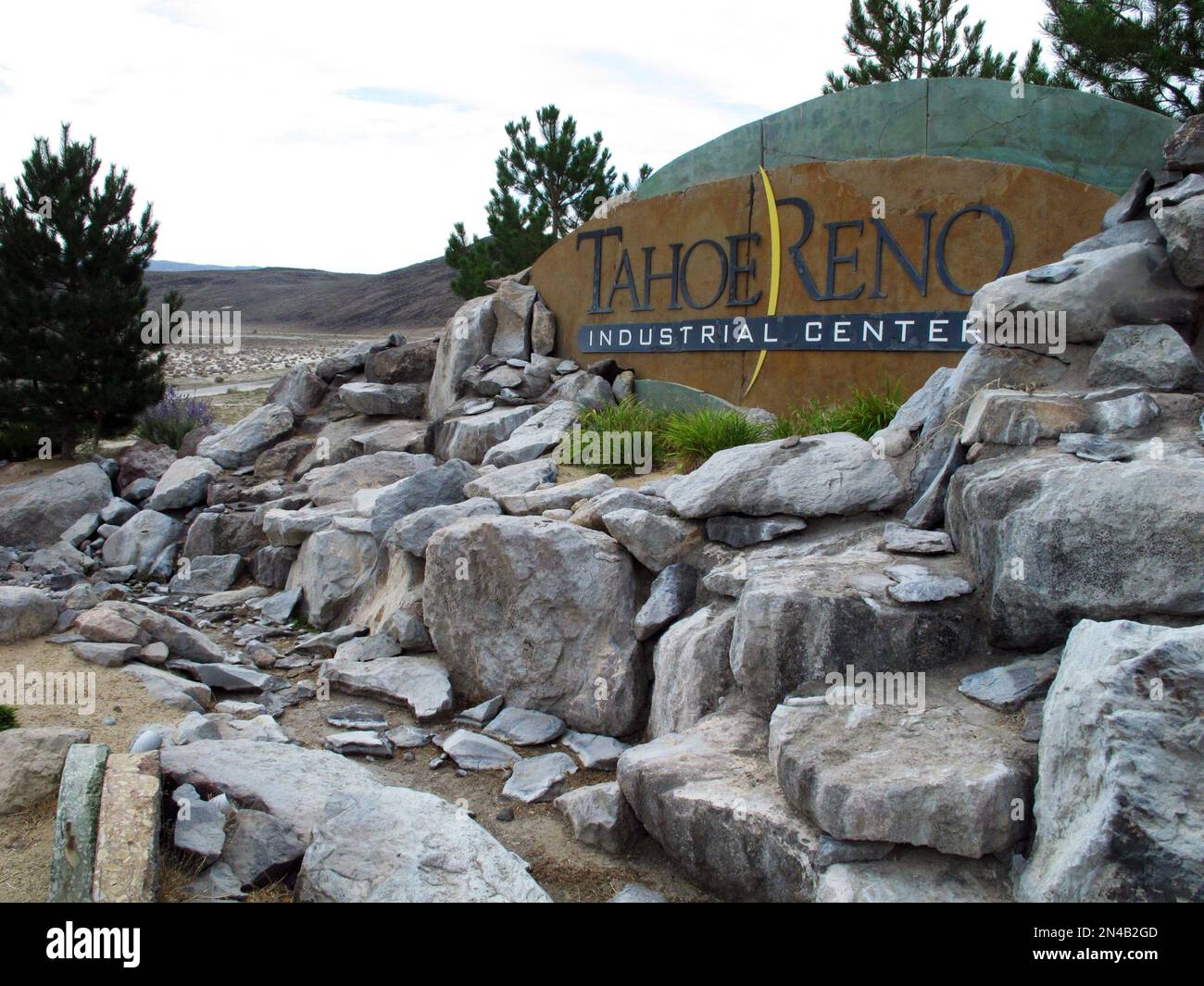 This Friday, Aug. 1, 2014, photo shows the Tahoe Reno Industrial Center ...