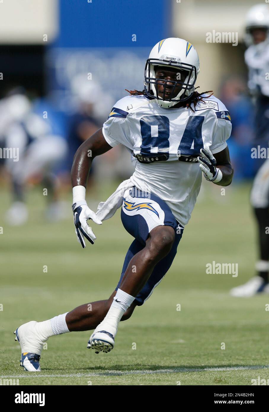 San Diego Chargers rookie wide receiver Tevin Reese runs a route during ...