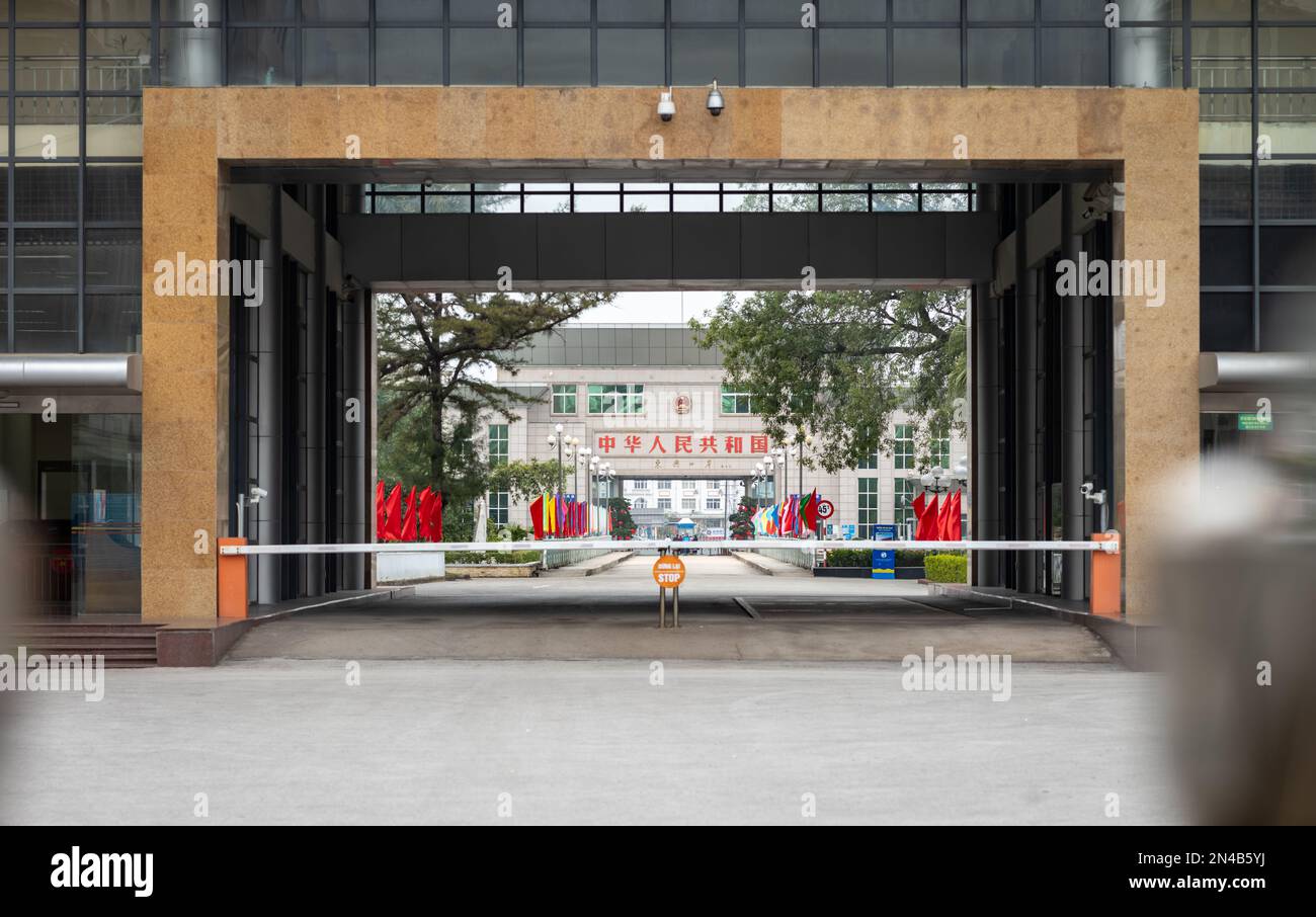 A view of China through Vietnam's northeastern international border ...