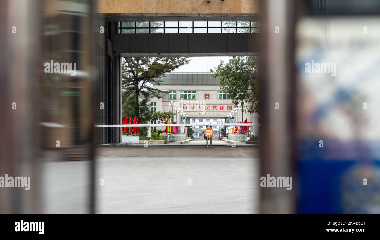 A view of China through Vietnam's northeastern international border ...