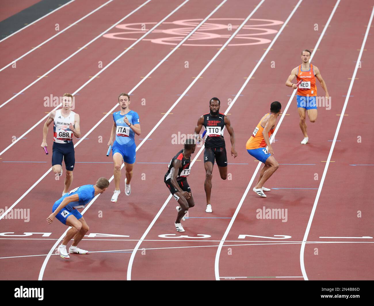 AUG 06, 2021 - Tokyo, Japan: Trinidad and Tobago's Deon Lendore passes ...