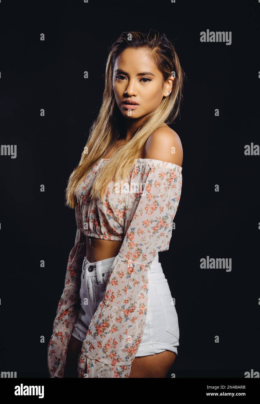 In this Tuesday, July 22, 2014 photo, Emmalyn Estrada of the band, G.R ...