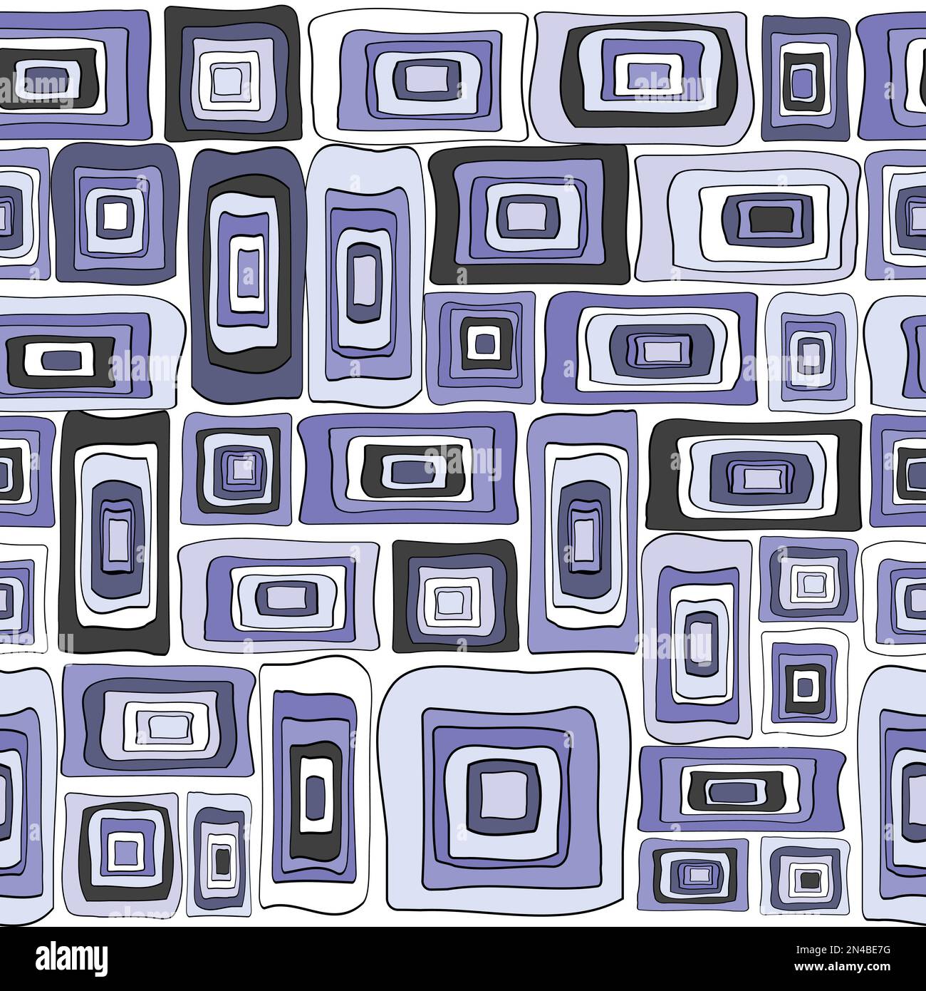 Geometric background with concentric squares in purple colors Stock ...
