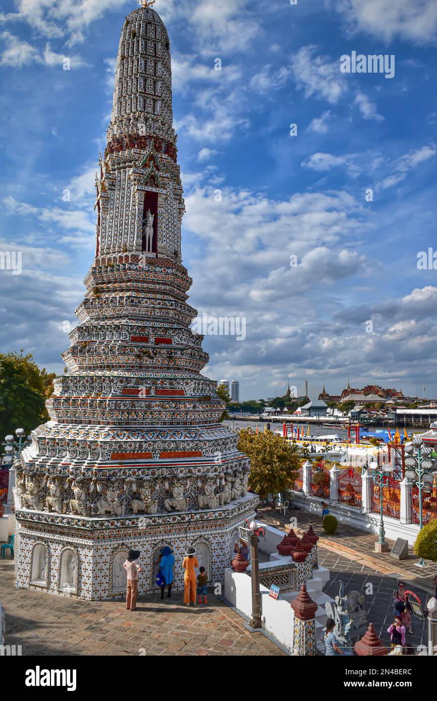 Wat Arun temple of Bangkok. This temple is one of the most iconic ...