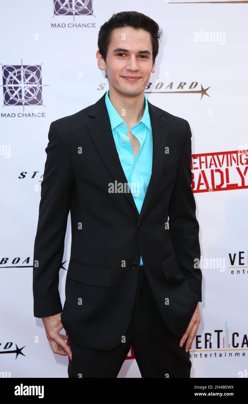 Monty Geer arrives at a special screening of "Behaving Badly" on ...