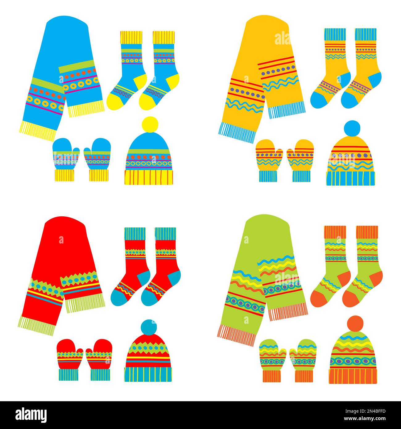 Socks colored Stock Vector Images - Alamy