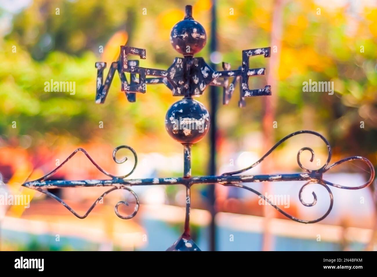 A wind vane, also known as the weather vane Stock Photo - Alamy