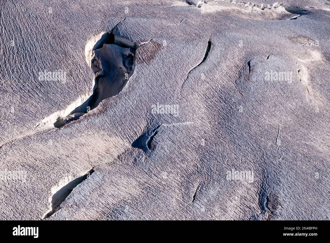 Aerial view from the Panoramic Mont Blanc cable car between Aiguille du ...