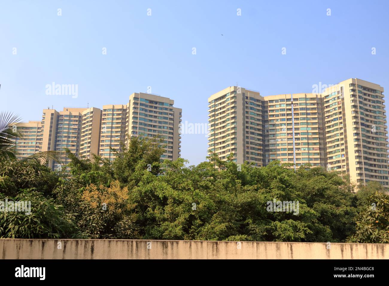December 21 2022 - Mumbai, Maharashtra in India: Modern housing complex ...