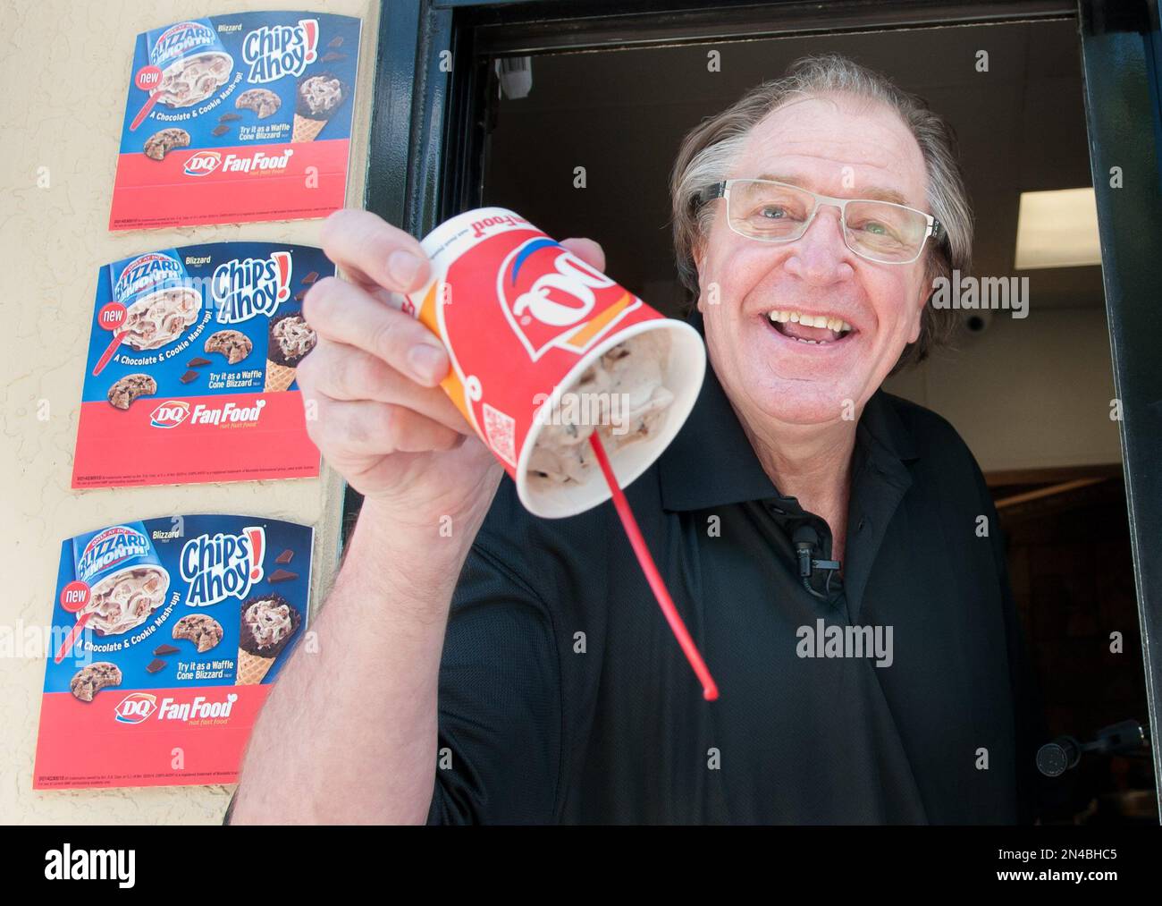 Colorful soccer commentator Ray Hudson surprises fans at the drive thru ...