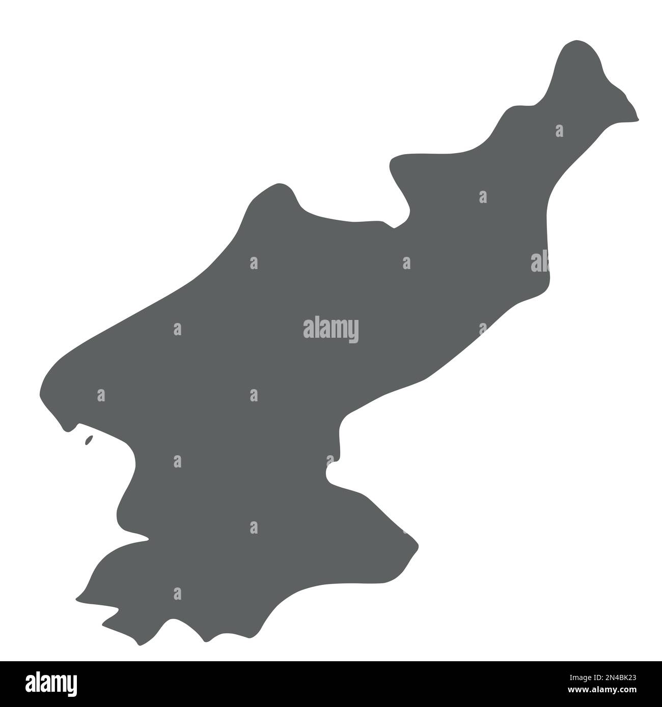 North Korea, Democratic Peoples Republic of Korea, DPRK - smooth grey ...