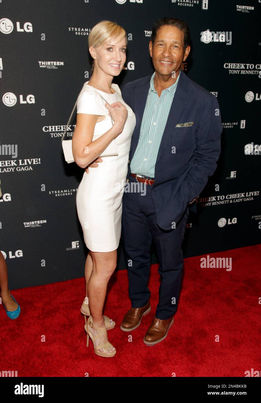 Television journalist Bryant Gumbel, right, with wife Hilary Quinlan ...