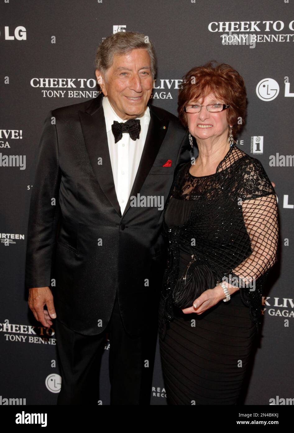 Recording artist Tony Bennett, left, and Lady Gaga's grandmother Ronnie ...
