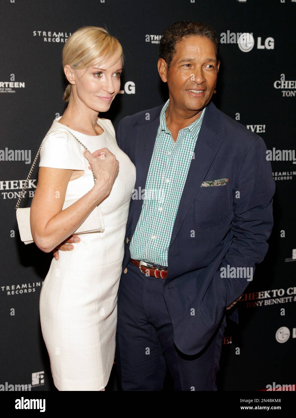 Television journalist Bryant Gumbel, right, with wife Hilary Quinlan ...
