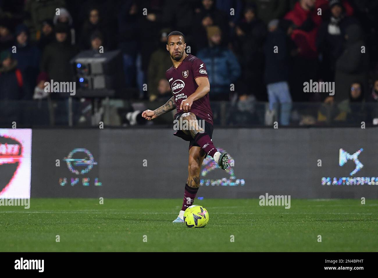 SALERNO, ITALY - FEBRUARY, 07: William Troost-Ekong of US Salernitana ...