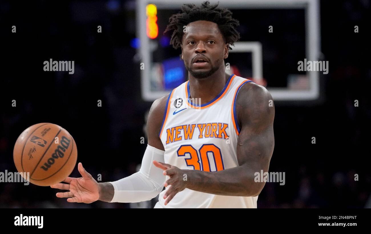 New York Knicks forward Julius Randle in the first half of an NBA ...