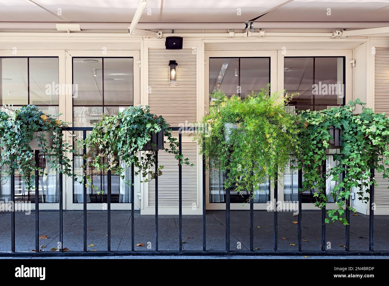 Flowers on the veranda hi-res stock photography and images - Alamy