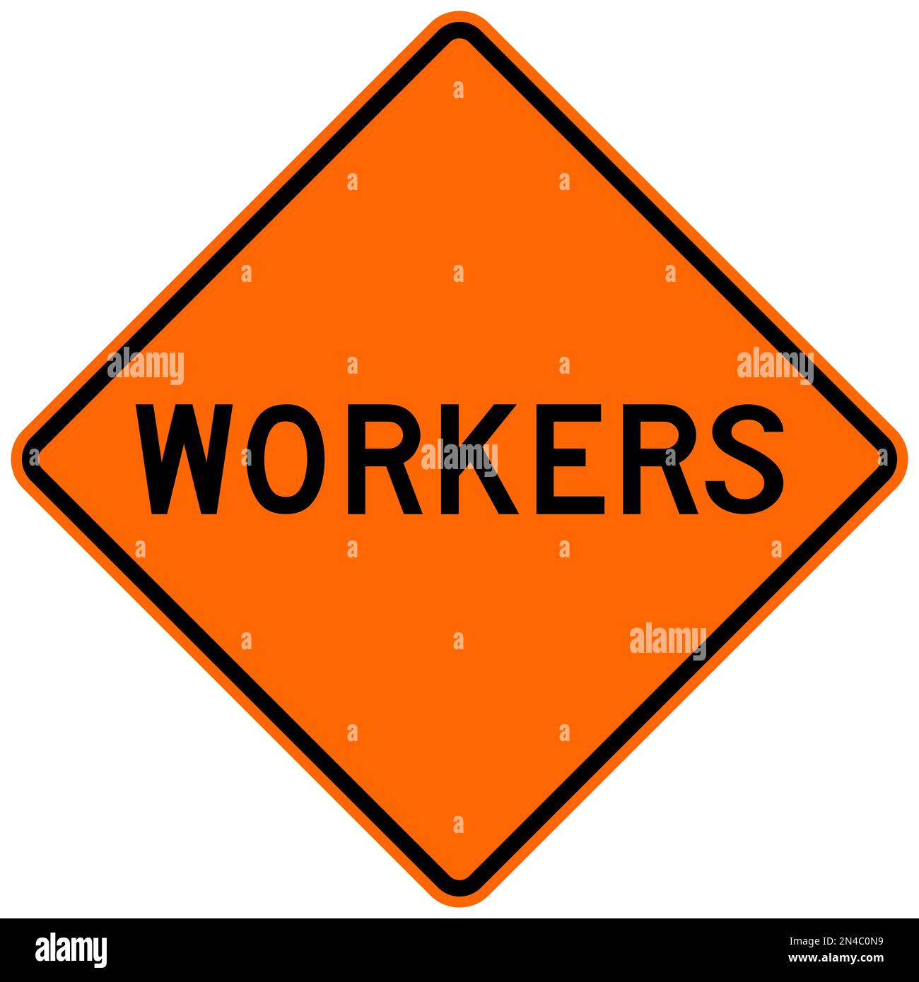 Warning men working sign hi-res stock photography and images - Alamy