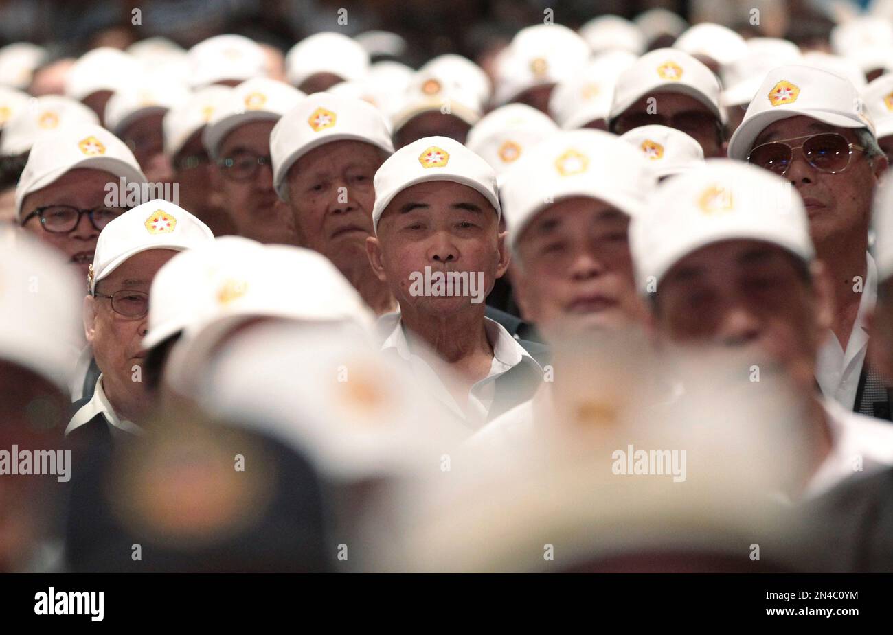 South Korean war veterans attend a ceremony marking the 61th ...