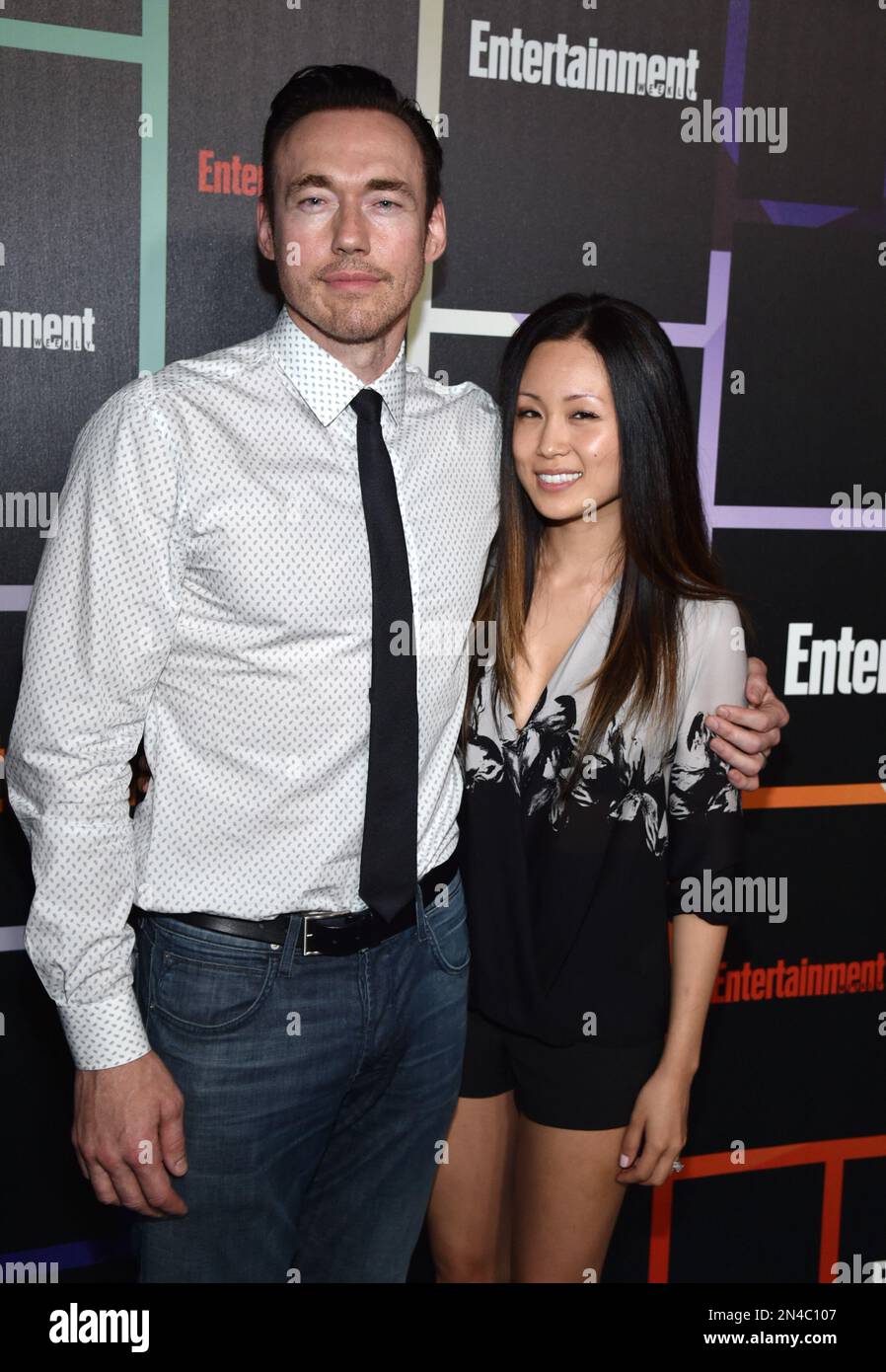 Kevin Durand, left, and Sandra Cho arrive at Entertainment Weekly's ...