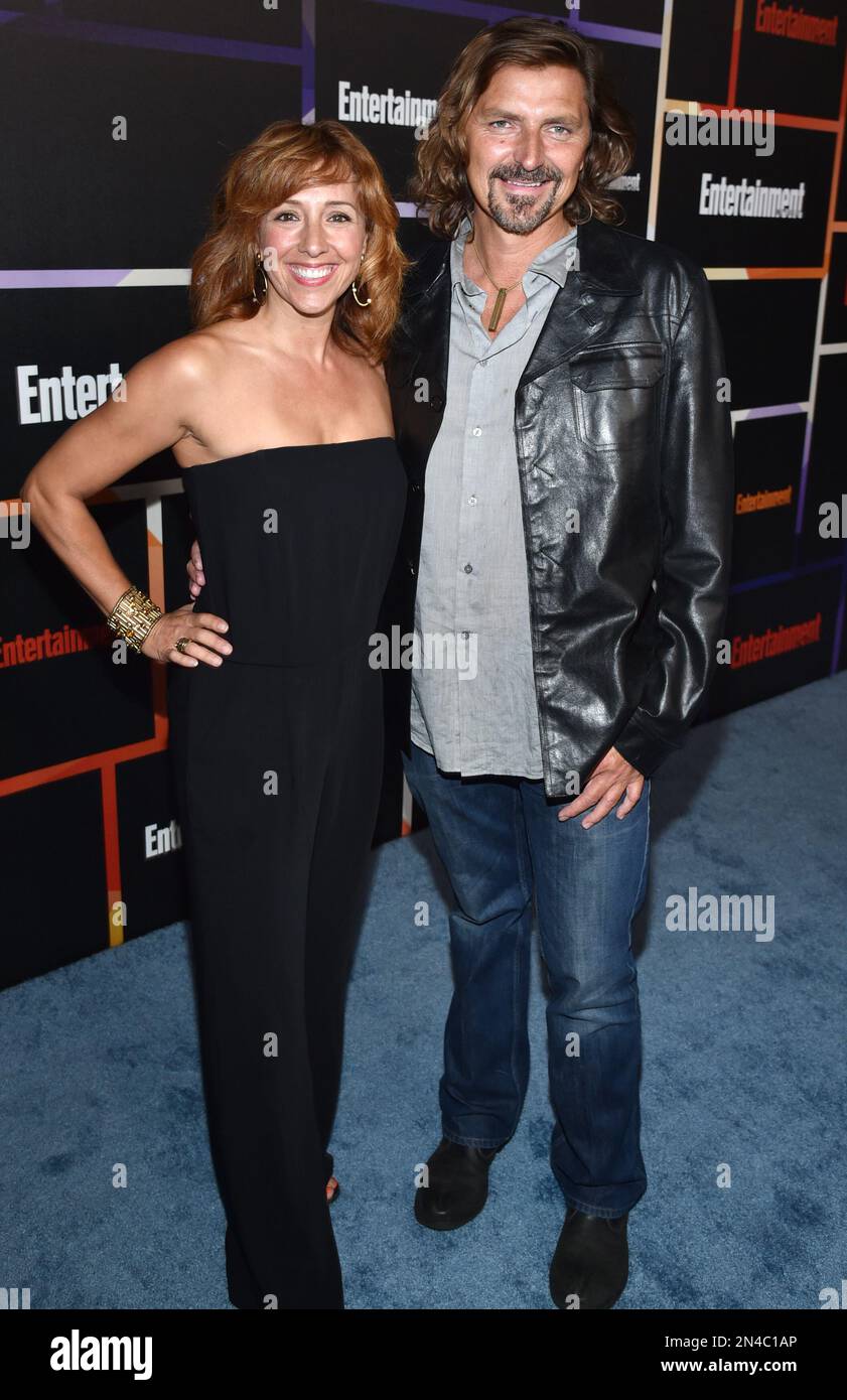 Robin Atkin Downes, right, and Michael Ann Young arrive at ...