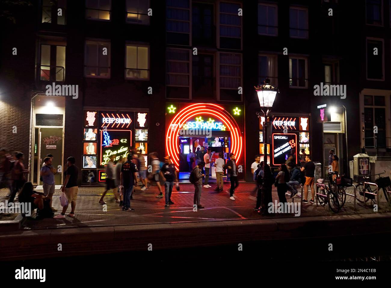 Red light district Amsterdam Holland Netherlands city of beautiful ...