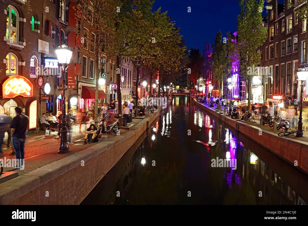 Red light district Amsterdam Holland Netherlands city of beautiful ...