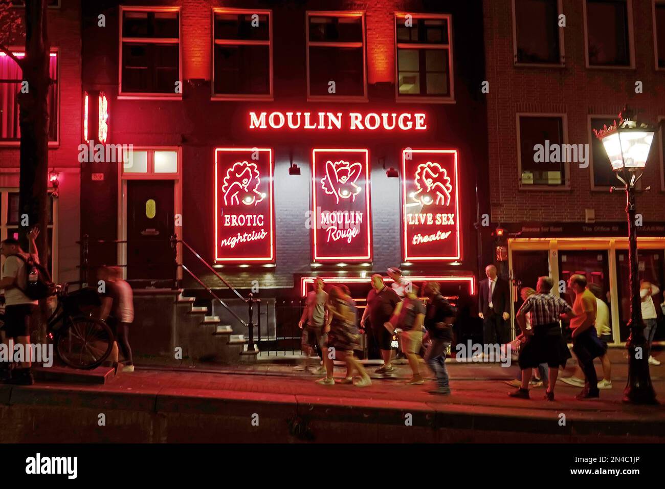 Red light district Amsterdam Holland Netherlands city of beautiful ...