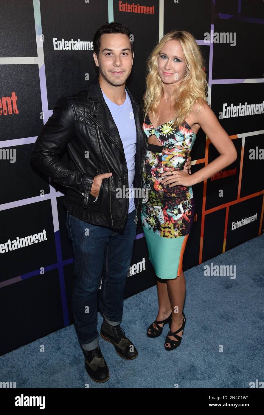 Skylar Astin, left, and Anna Kemp arrive at Entertainment Weekly's ...