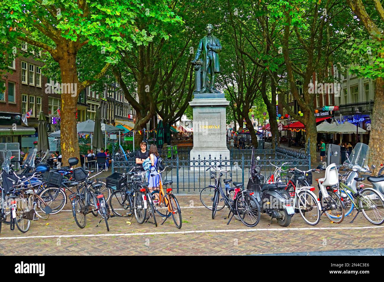 Thorbecke statue Amsterdam Holland Netherlands city of beautiful ...