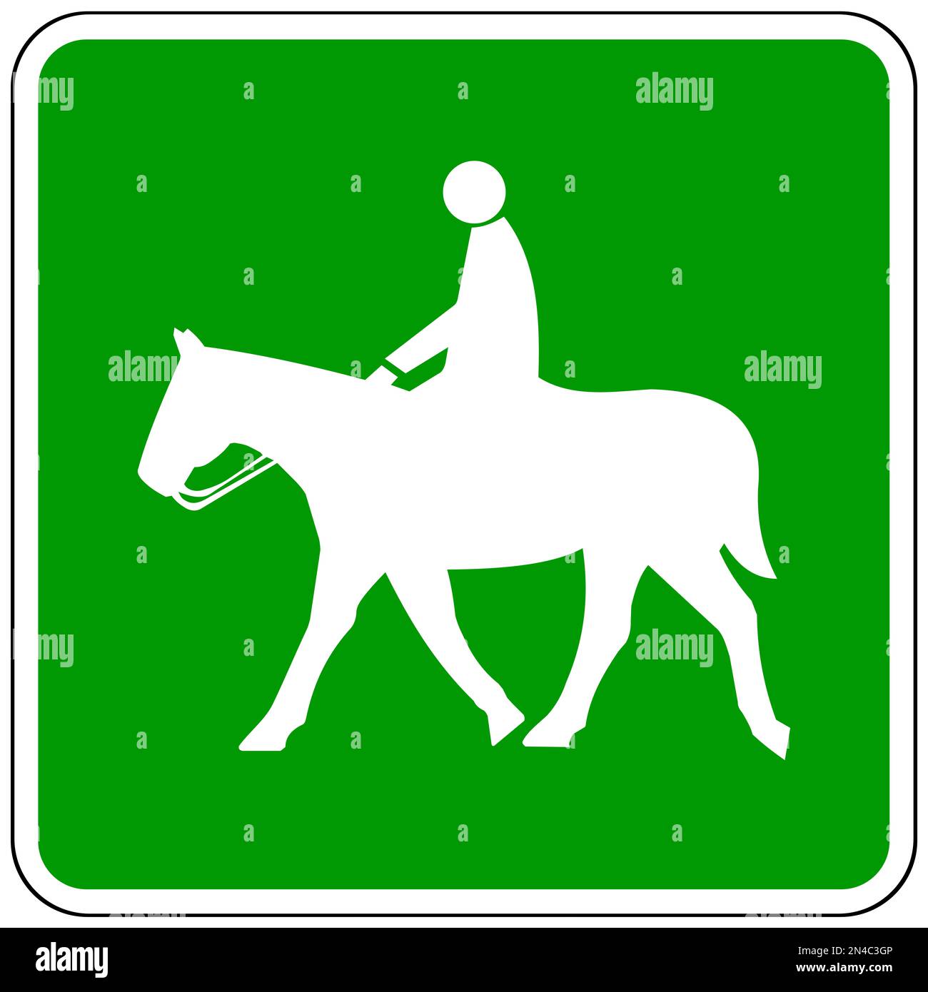 Equestrians Permitted sign Stock Photo - Alamy