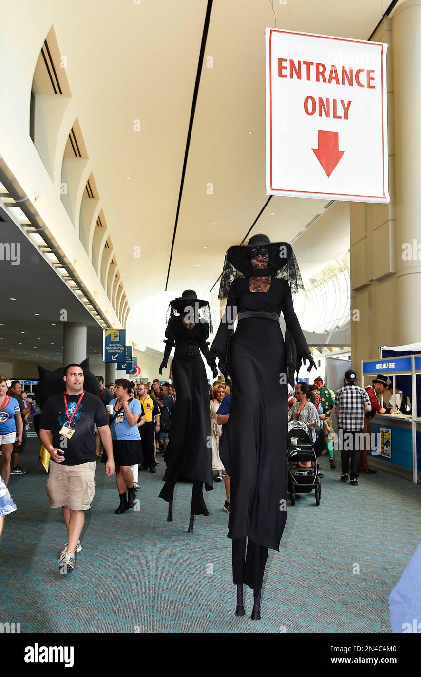 Actors playing characters from the American Horror Story Coven walk ...