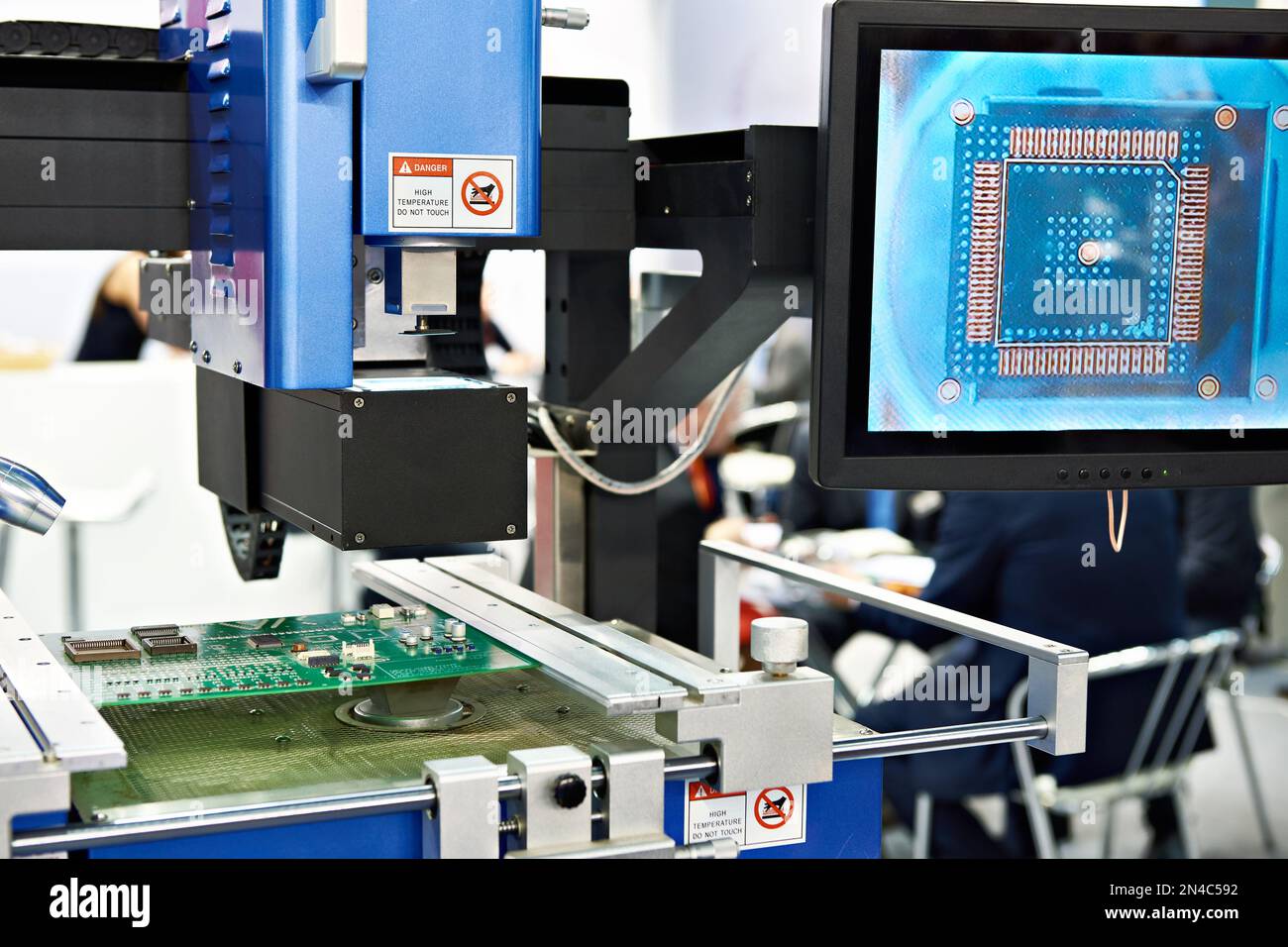 Semi-automatic repair center for electronic boards and chips Stock ...