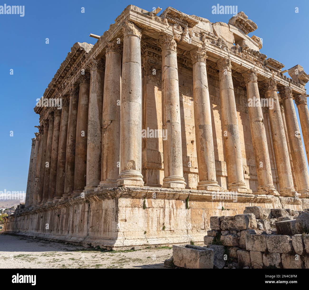 Temple of Bacchus, Baalbek, Lebanon Stock Photo - Alamy