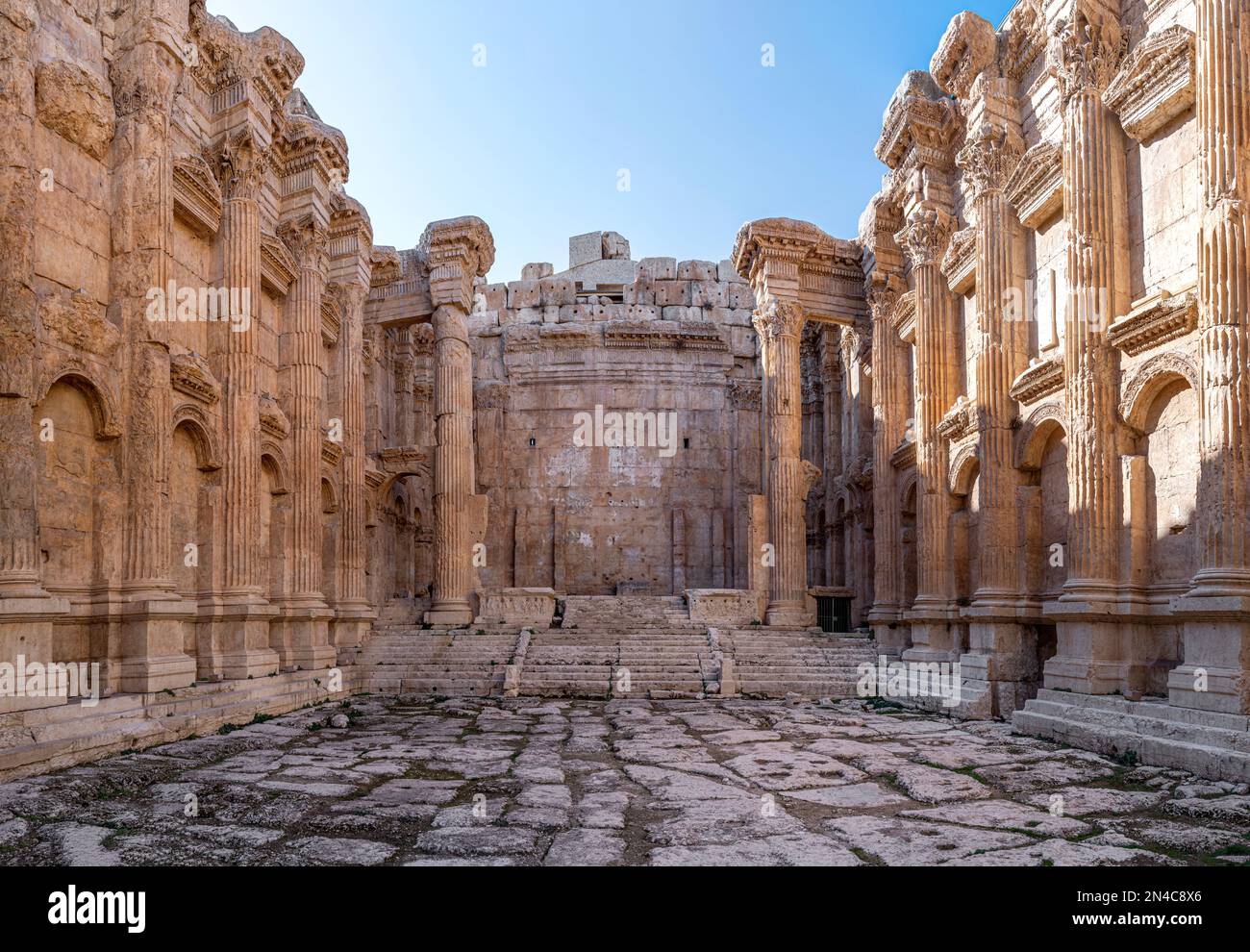 Temple of Bacchus, Baalbek, Lebanon Stock Photo - Alamy