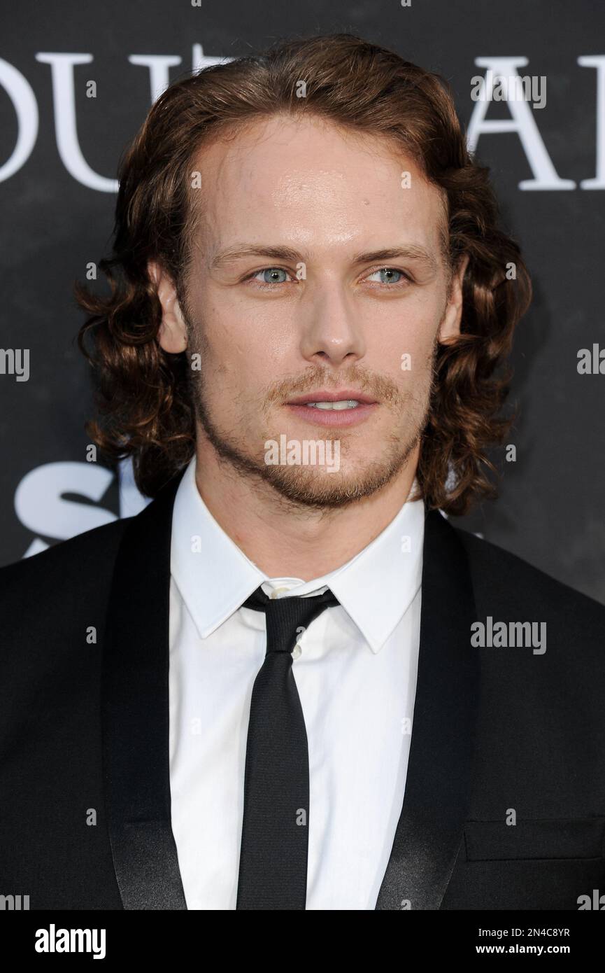 Sam Heughan arrives at the 2014 Comic-Con - Starz "Outlander" screening ...